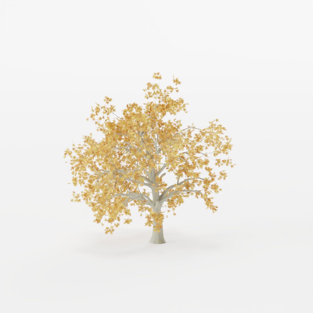 Autumn maple tree | FREE Trees models | BlenderKit