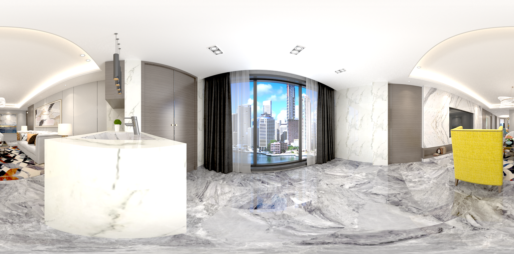 Living room | FREE Interiors HDRis | BlenderKit