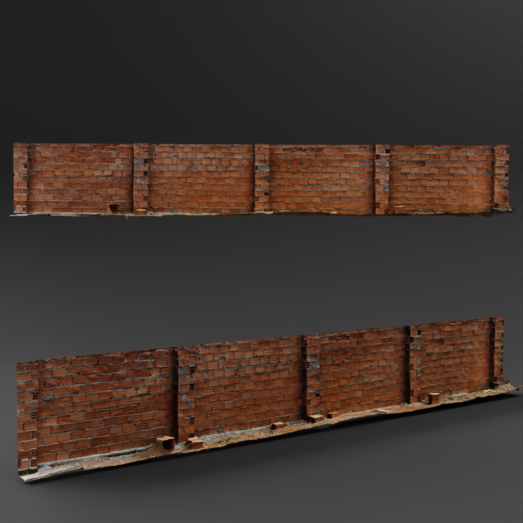 Brazilian brick wall | Architectural Structures models | BlenderKit
