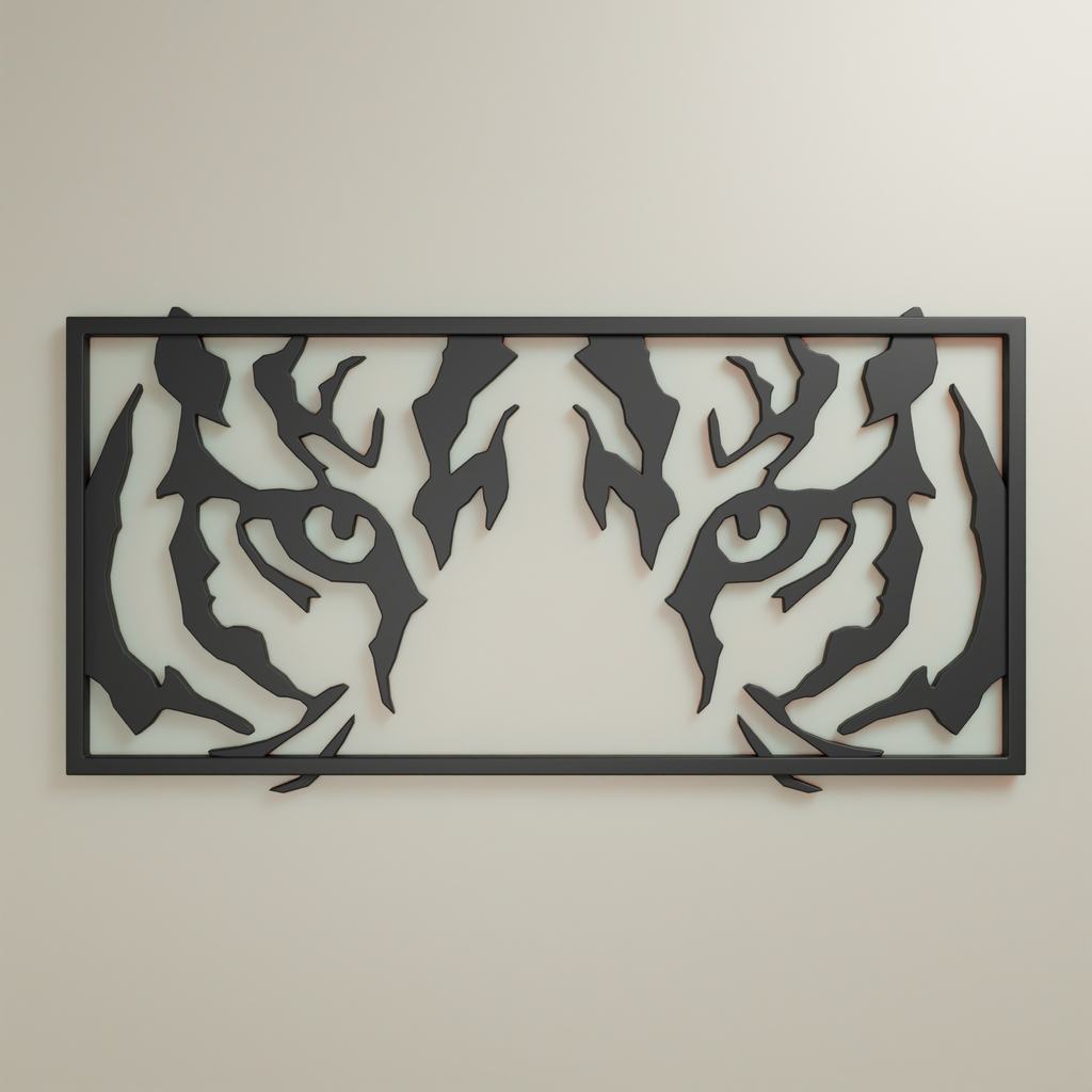 Simple Tiger Picture Frame | Decorative Pictures models | BlenderKit