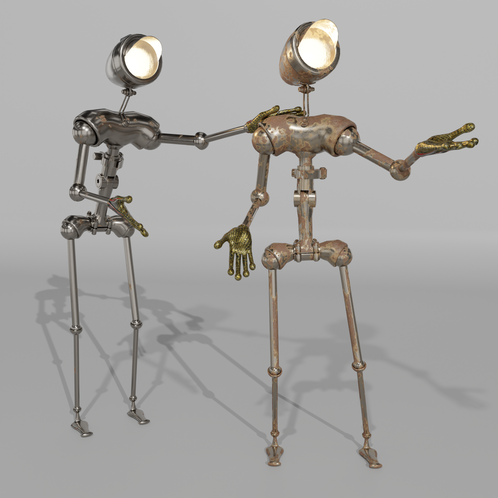 Borsche the bright mind | FREE Robots Characters models | BlenderKit
