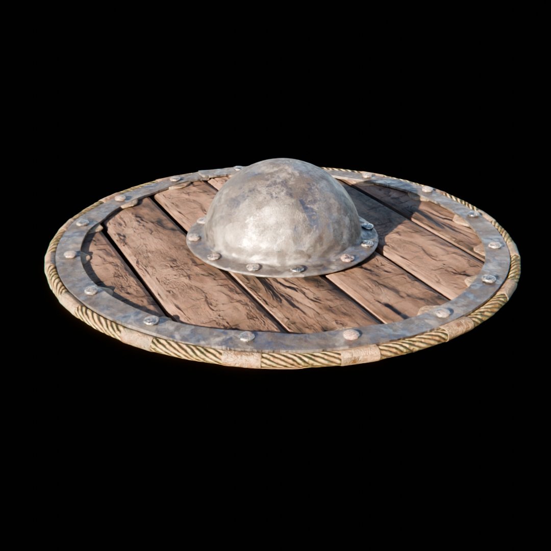 Shield | FREE Historical Weapons models | BlenderKit