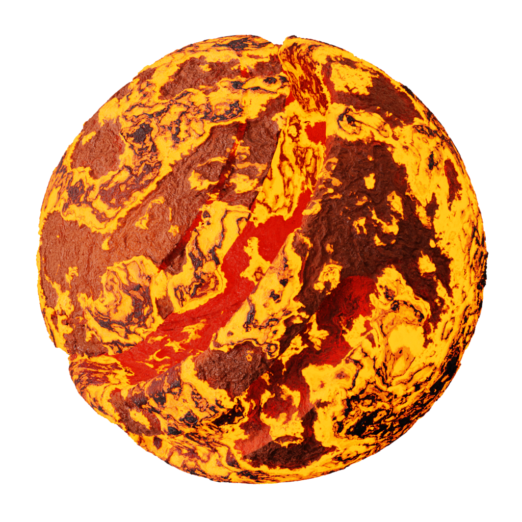 Lava Magma 01 | FREE rock materials | BlenderKit