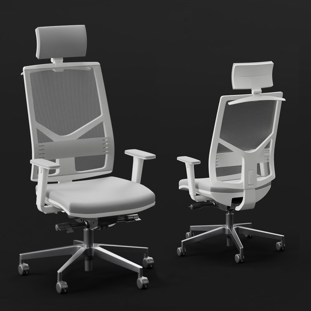 Ergonomic Mesh Office Chair | Desk Chairs models | BlenderKit
