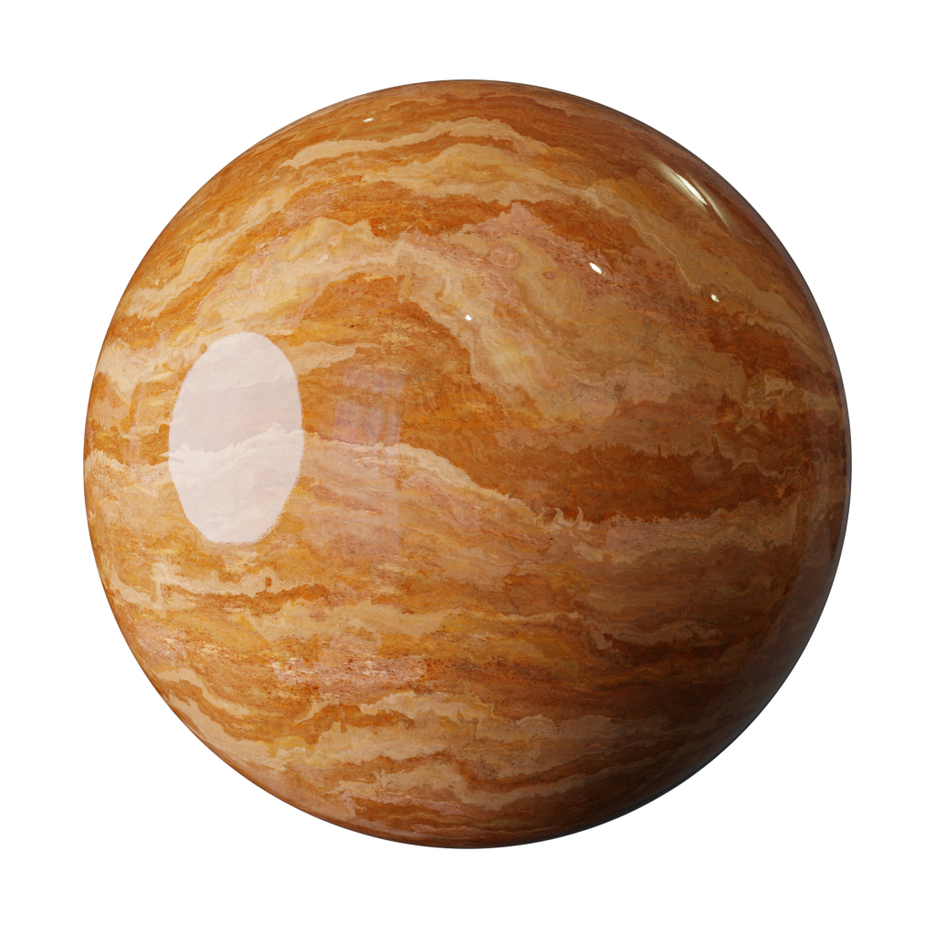 Orange Travertine | FREE marble materials | BlenderKit
