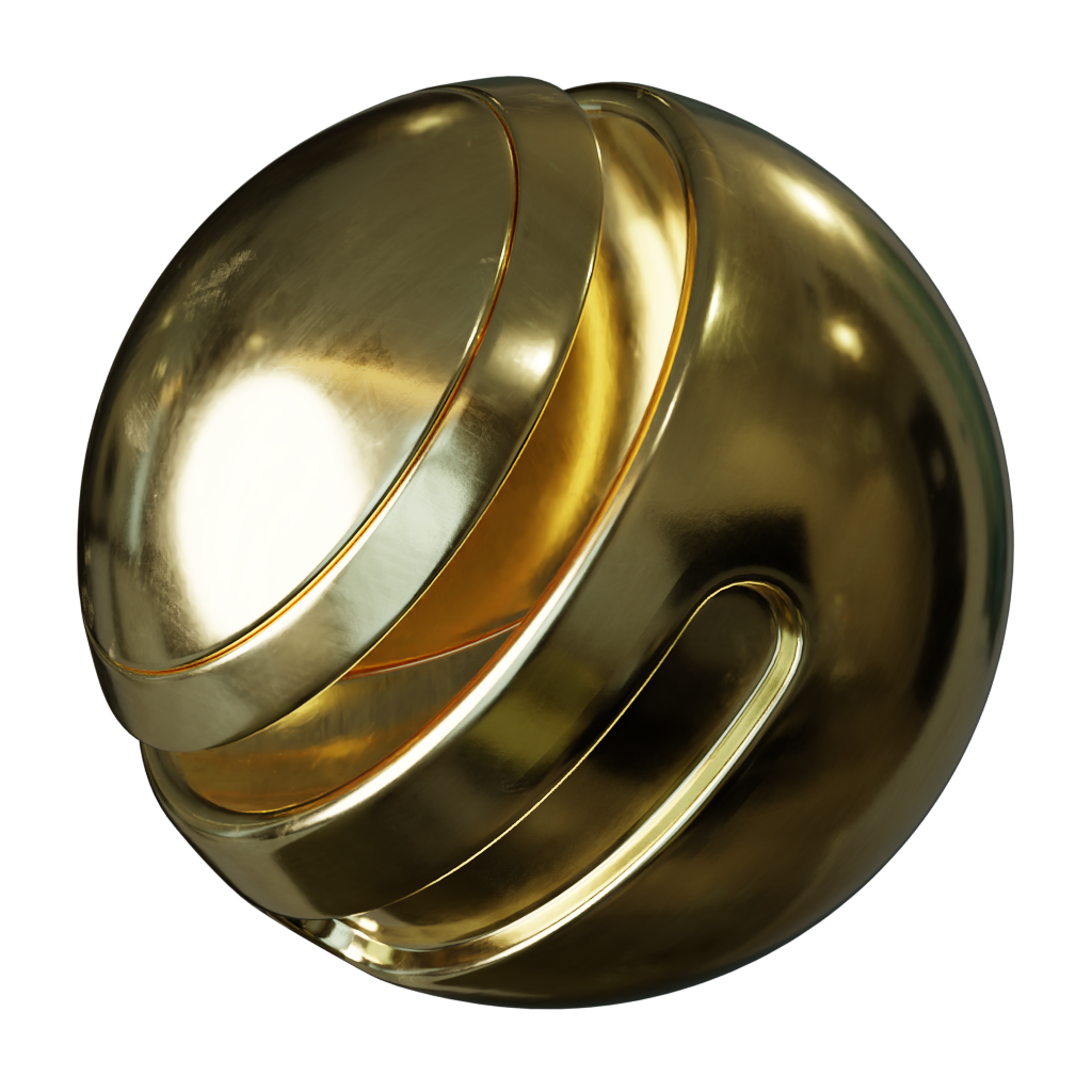 Brushed Gold Brass | FREE metal materials | BlenderKit