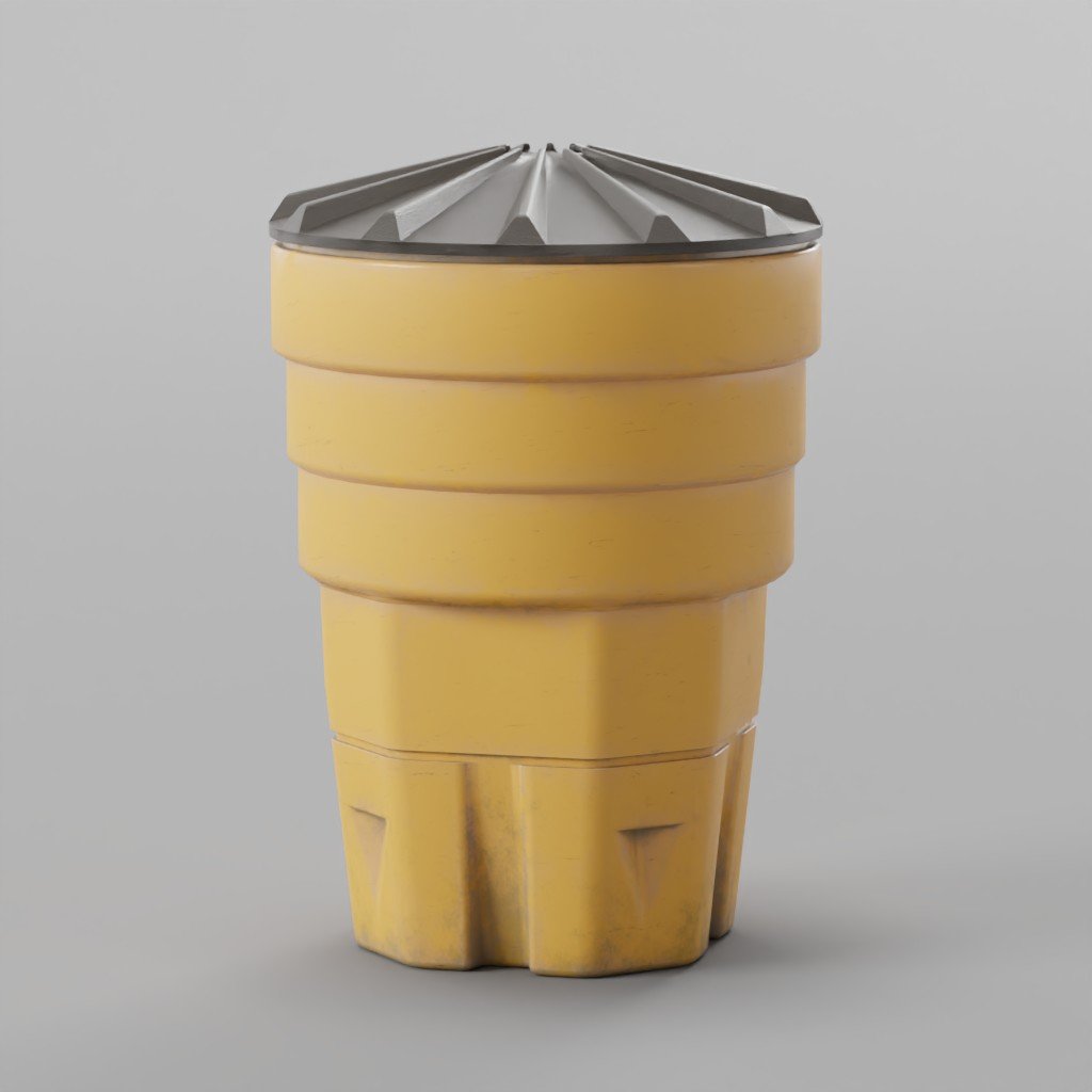 Sand Barrel | FREE Urban Environment models | BlenderKit
