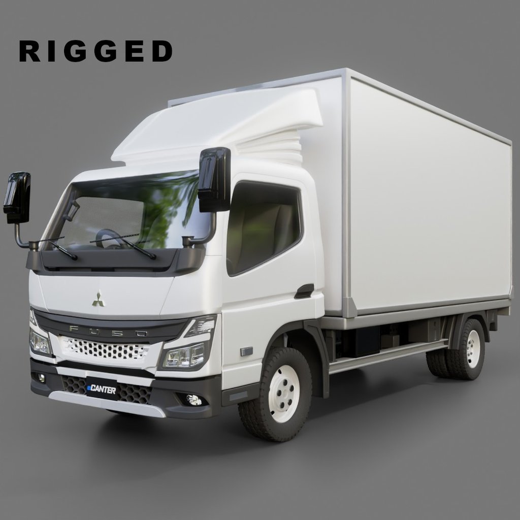 Mitsubishi Fuso Canter Box Truck | Trucks models | BlenderKit
