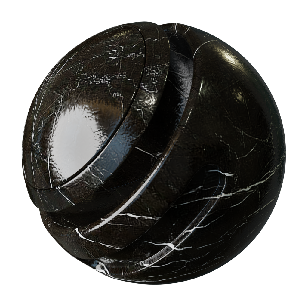 Black marble - Nero Marquinia | FREE marble materials | BlenderKit