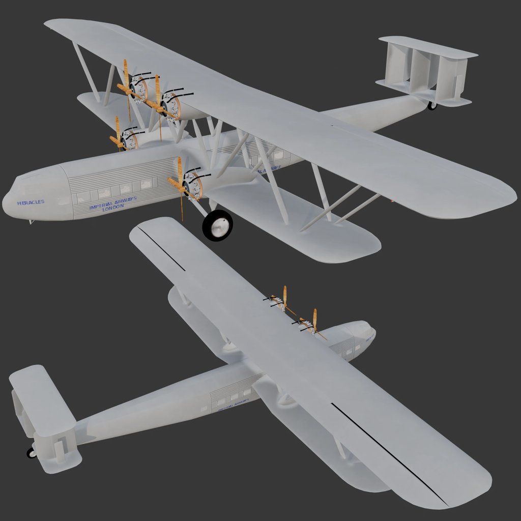 Handley Page Airliner | Historical Planes 3D Models models | BlenderKit
