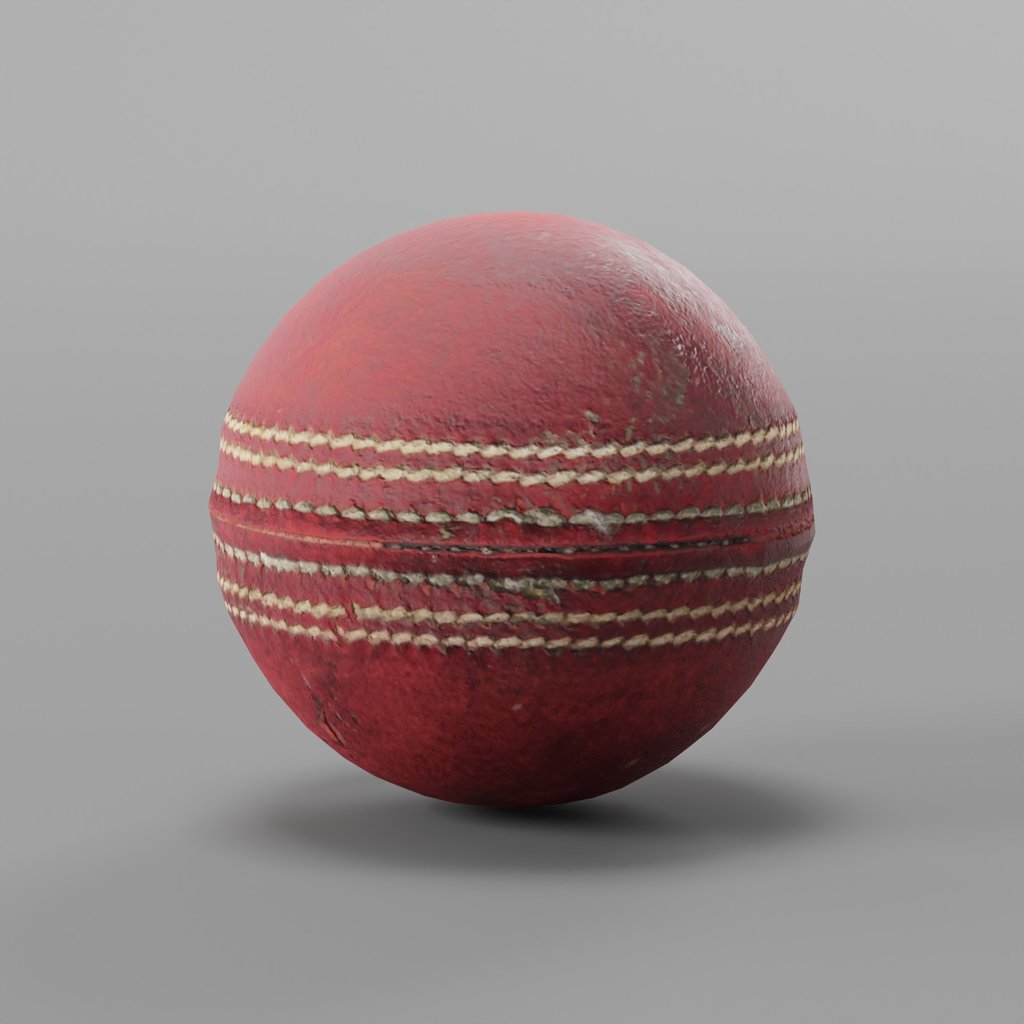 Cricked Ball Photoscan (Loved) | FREE Sport models | BlenderKit