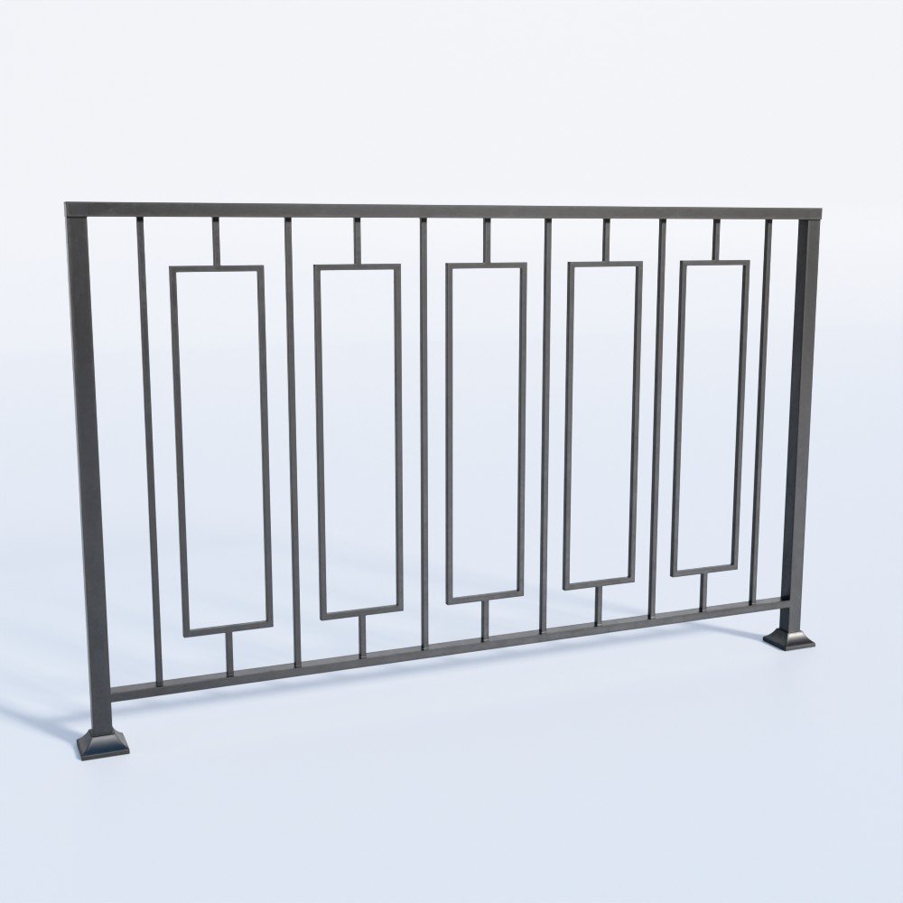 FortaLine Fence | Fences models | BlenderKit