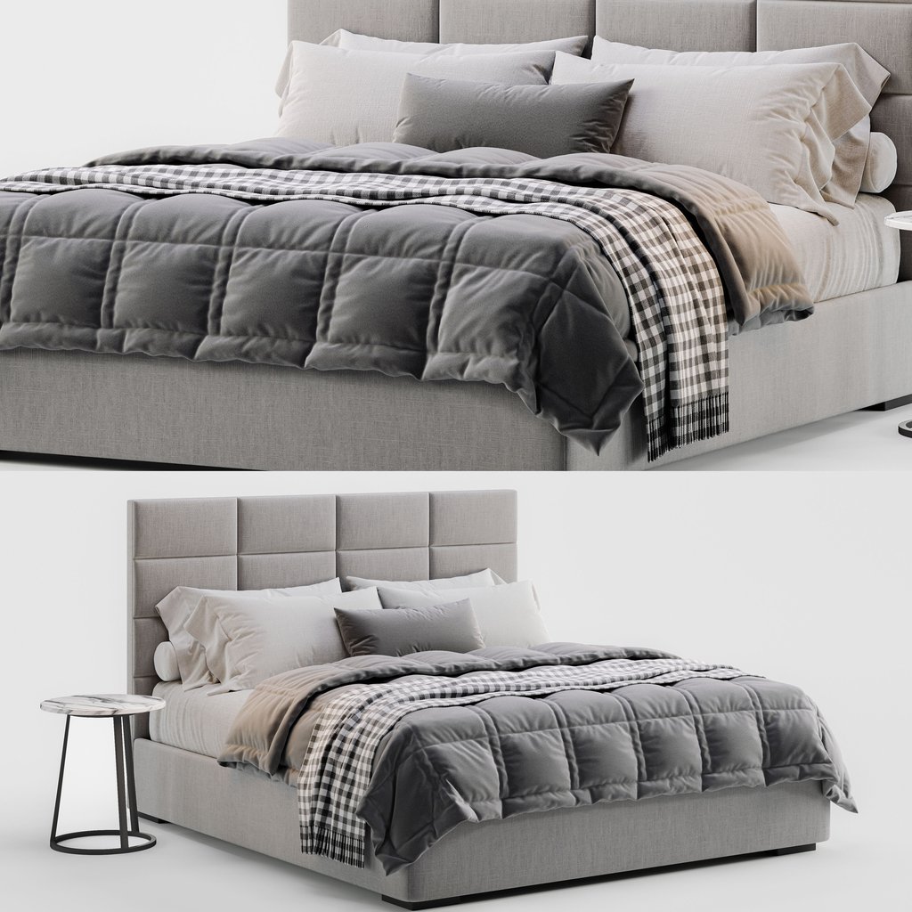 Bed K4 by delavega | Beds models | BlenderKit
