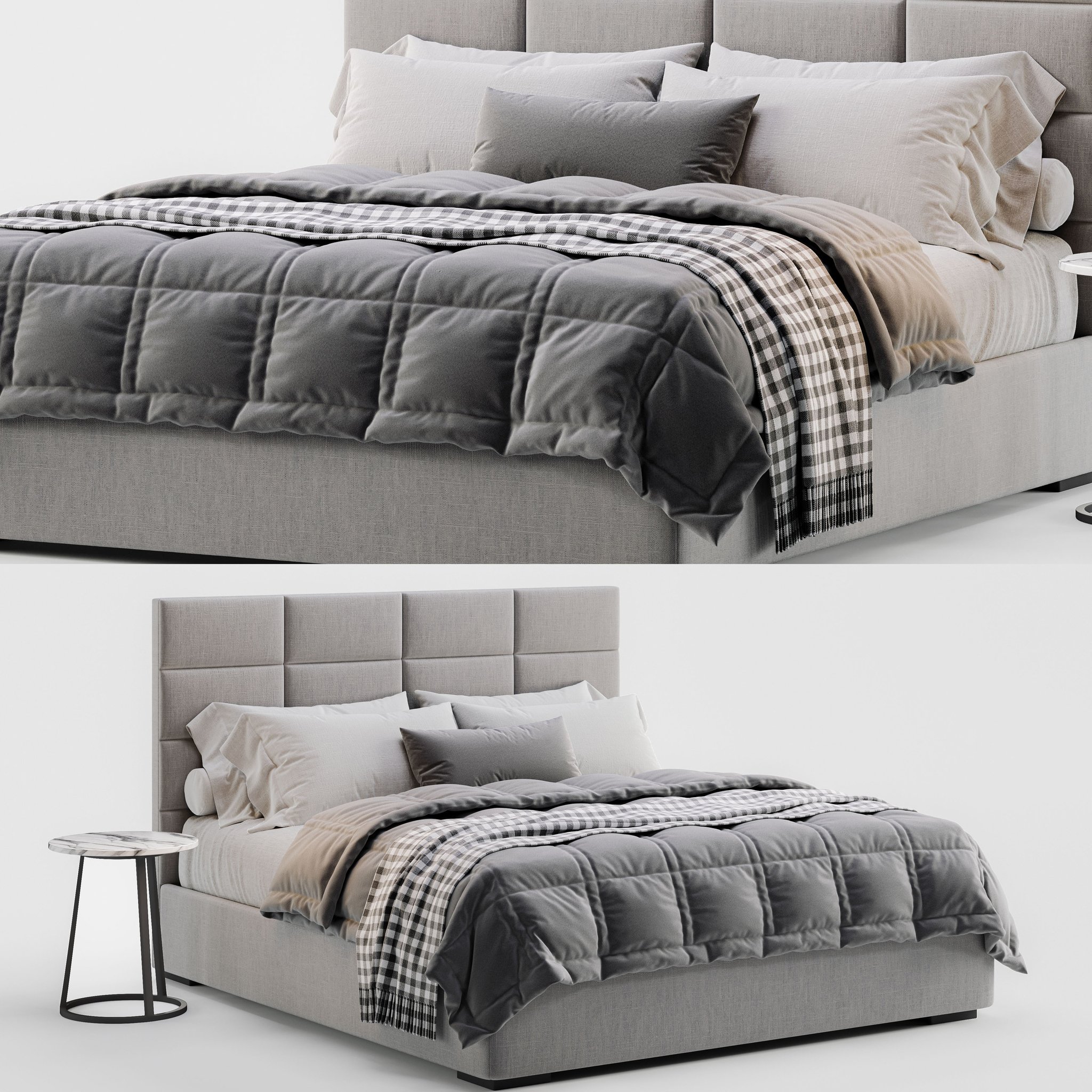 Bed K4 by delavega | Beds models | BlenderKit