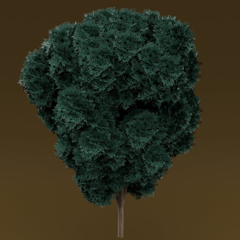 Teal leaved tree | Trees models | BlenderKit