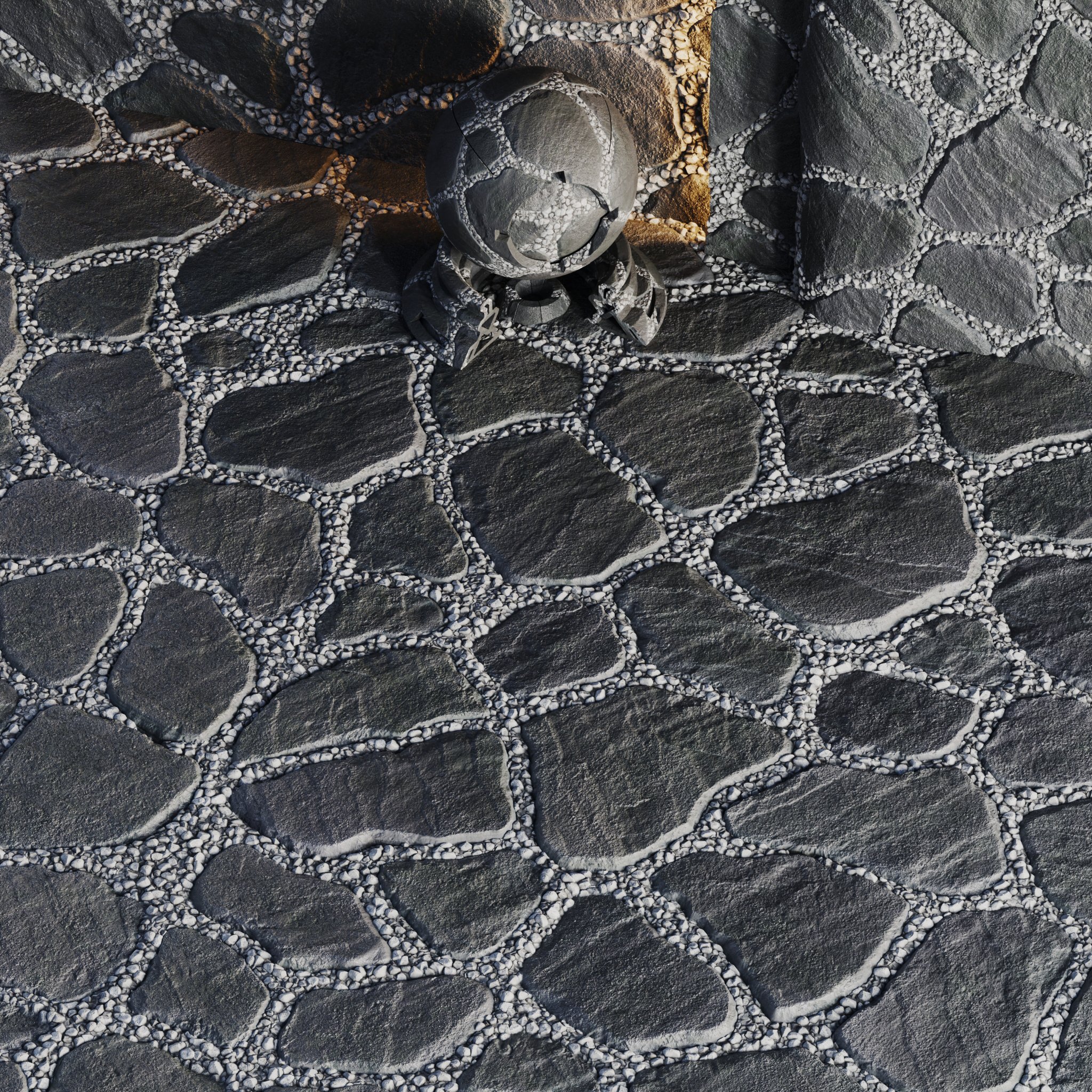 H67 Slate stones and Gravels | FREE paving materials | BlenderKit