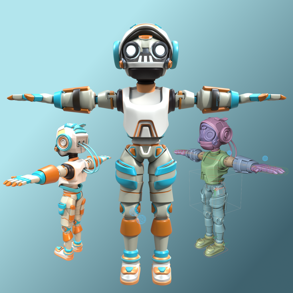 Cybo Robot | Robots Characters models | BlenderKit