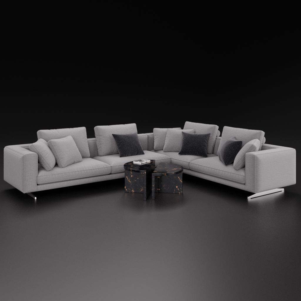 Sofa Campiello Corner | Sofas models | BlenderKit
