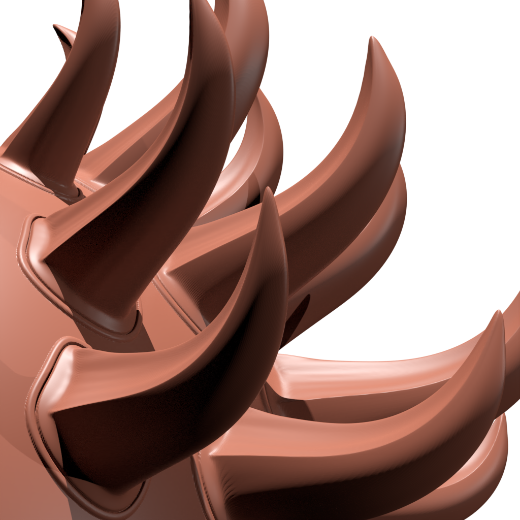 Dragon's Tooth Armour Spike | FREE Spikes brushes | BlenderKit