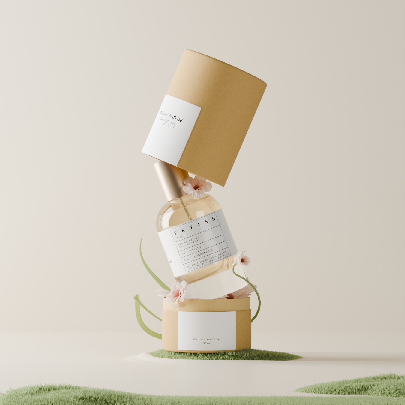 Feminine Perfume Cosmetic | Mockup scenes | BlenderKit