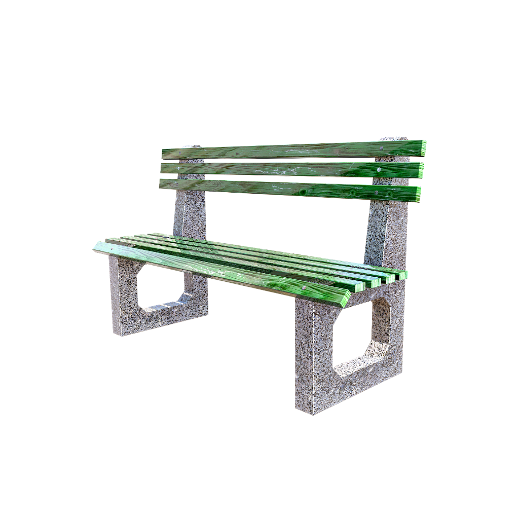 Concrete Bench 01 | Benches models | BlenderKit
