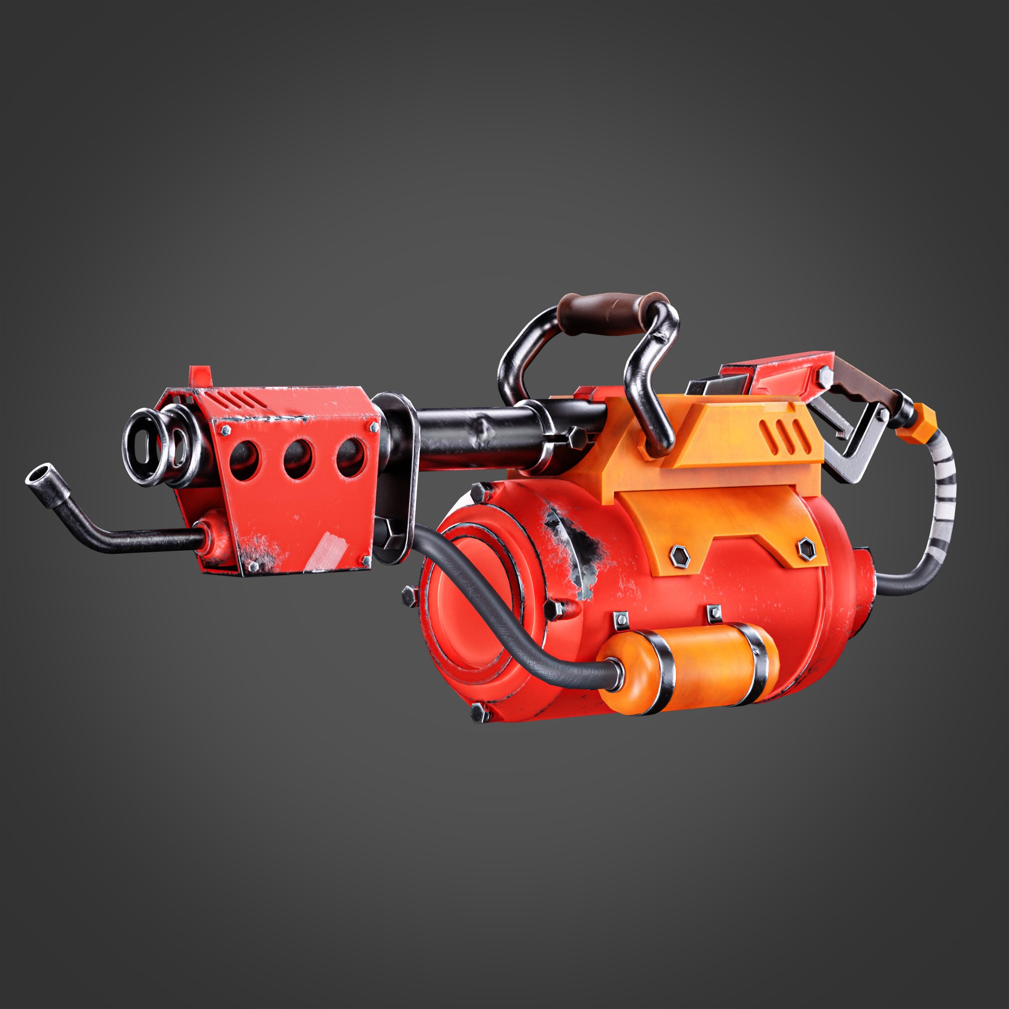 Stylized Gun | Sci-Fi Weapons models | BlenderKit