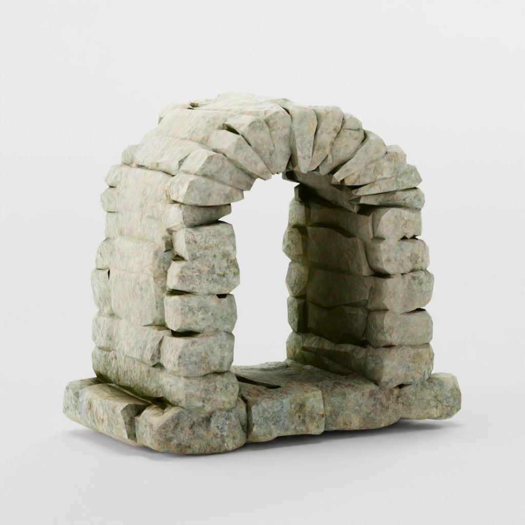 Stone window | Windows models | BlenderKit