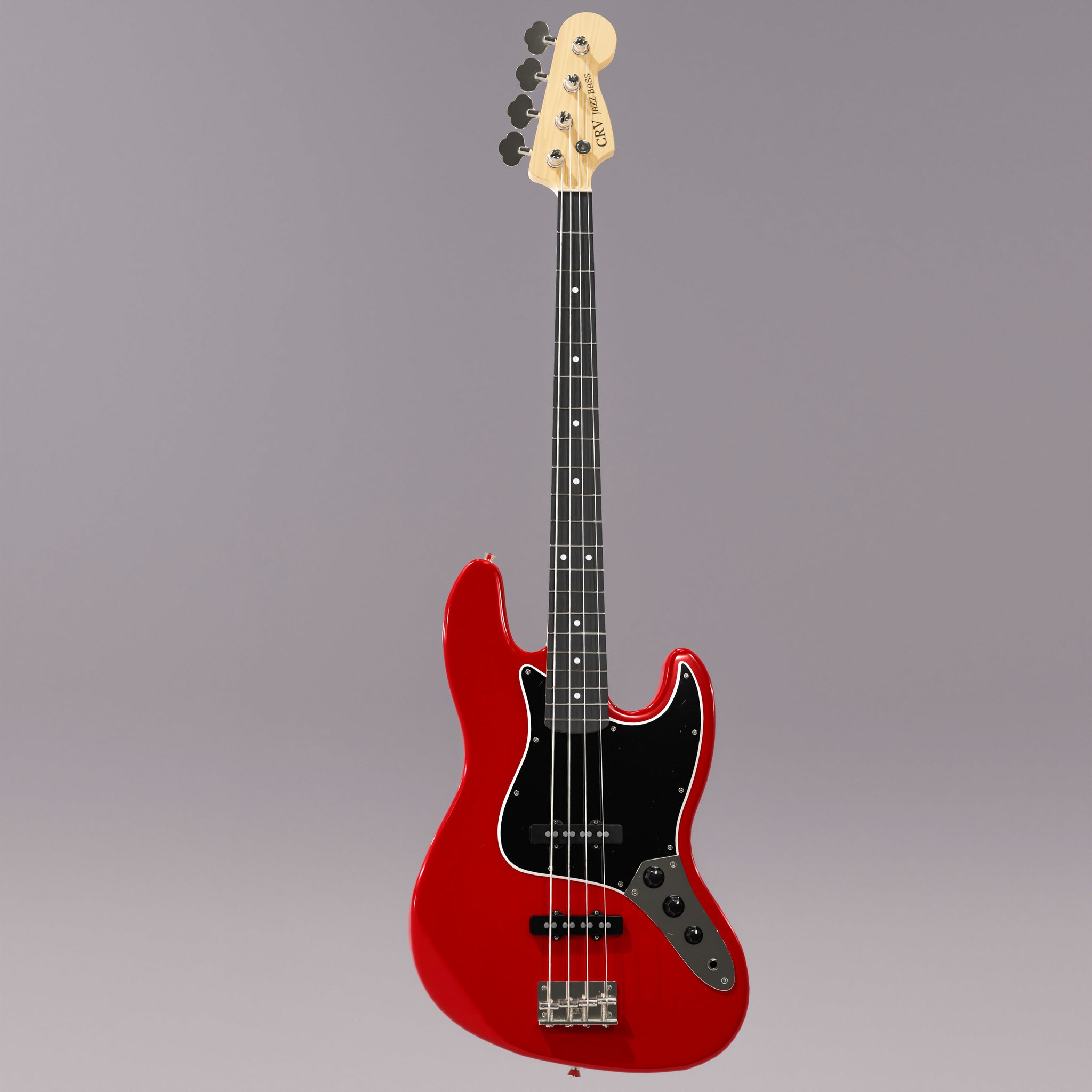CRV Jazz Bass - Scarlet Red | Musical Instruments models | BlenderKit