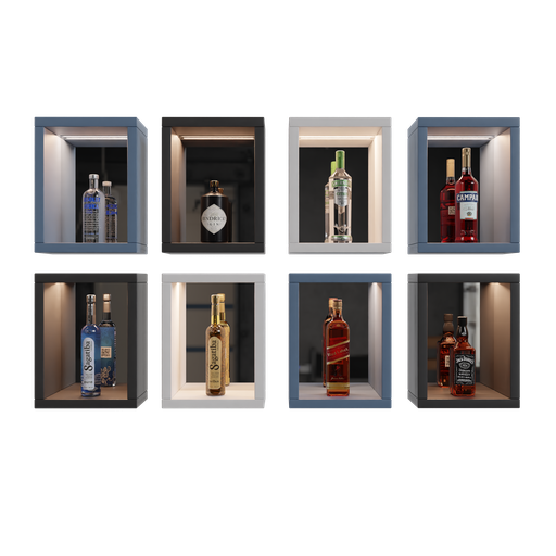 Assorted drinks | Restaurant / Bar models | BlenderKit