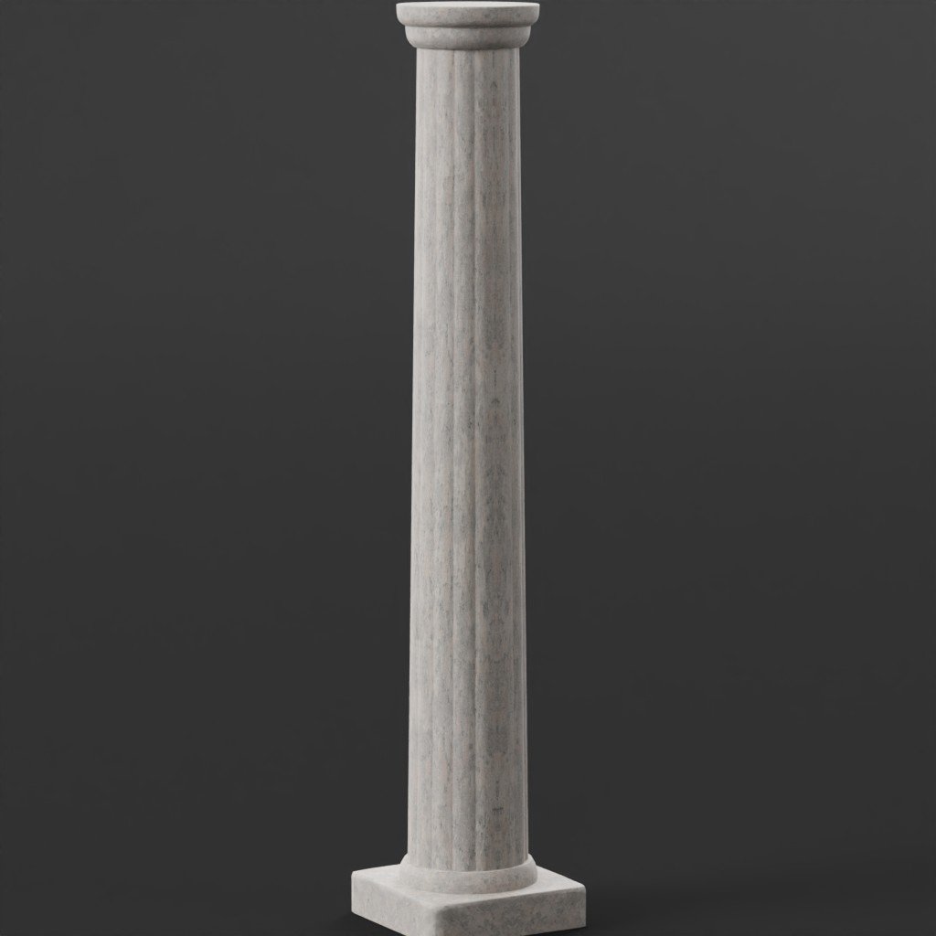 Tall Classic Pilar | FREE Urban Environment models | BlenderKit