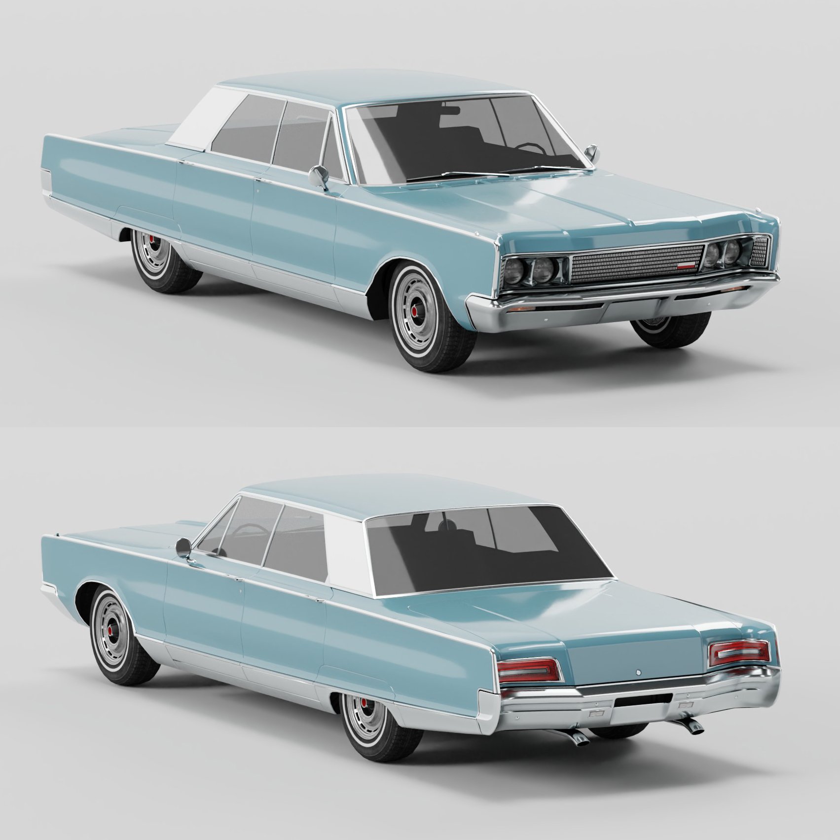 Luxury Retro Sedan | Historical Cars models | BlenderKit