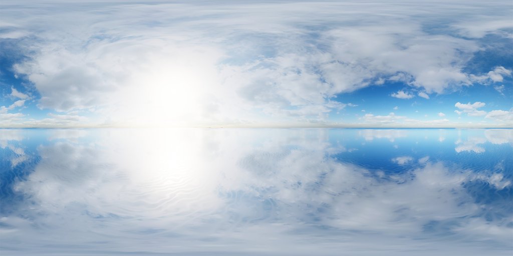 Bright Cloudy Horizon HDRI | Water Environments HDRis | BlenderKit
