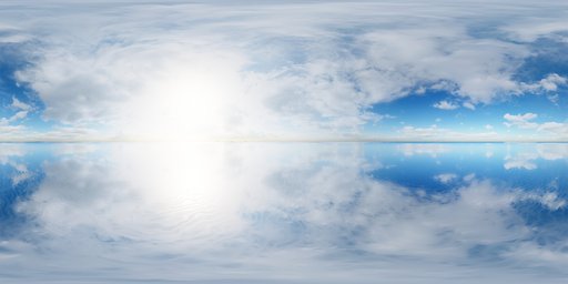 Bright Cloudy Horizon HDRI | Water Environments HDRis | BlenderKit