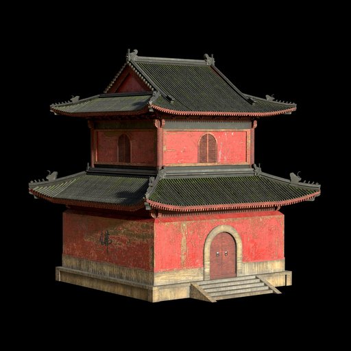 Chinese Temple 2 | FREE Historic Buildings models | BlenderKit