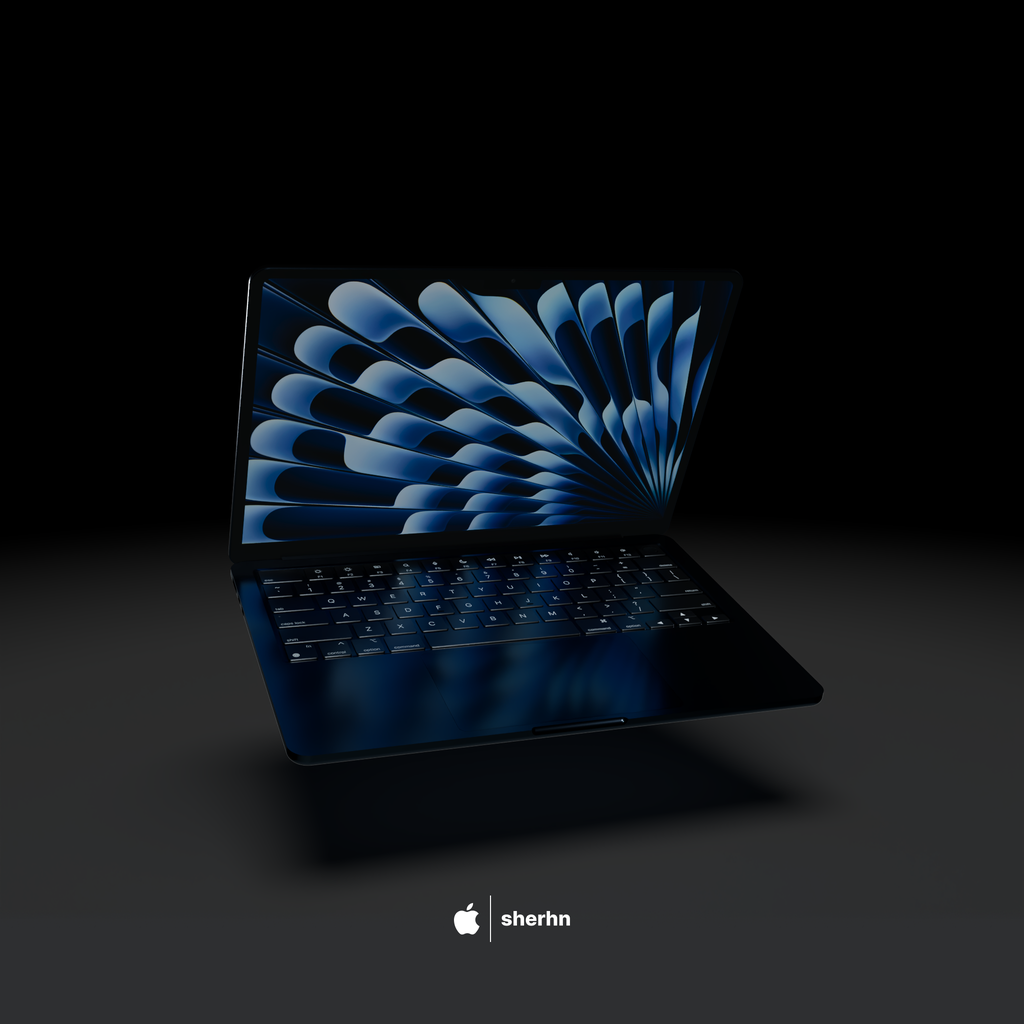 Apple 13" MacBook Air (Midnight) | Laptops models | BlenderKit