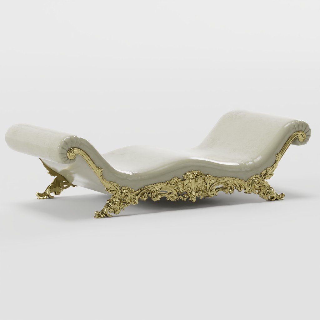 Baroque bench | Sofas models | BlenderKit