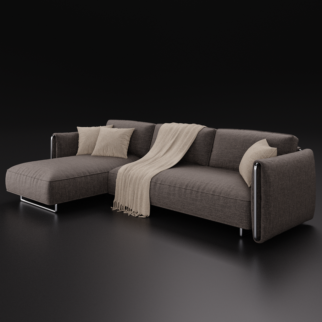 Sofa Edmond | 3D Sofa models | BlenderKit