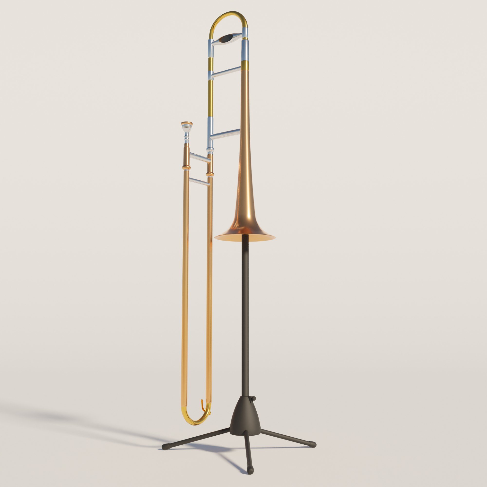 Trombone | FREE Musical Instruments models | BlenderKit