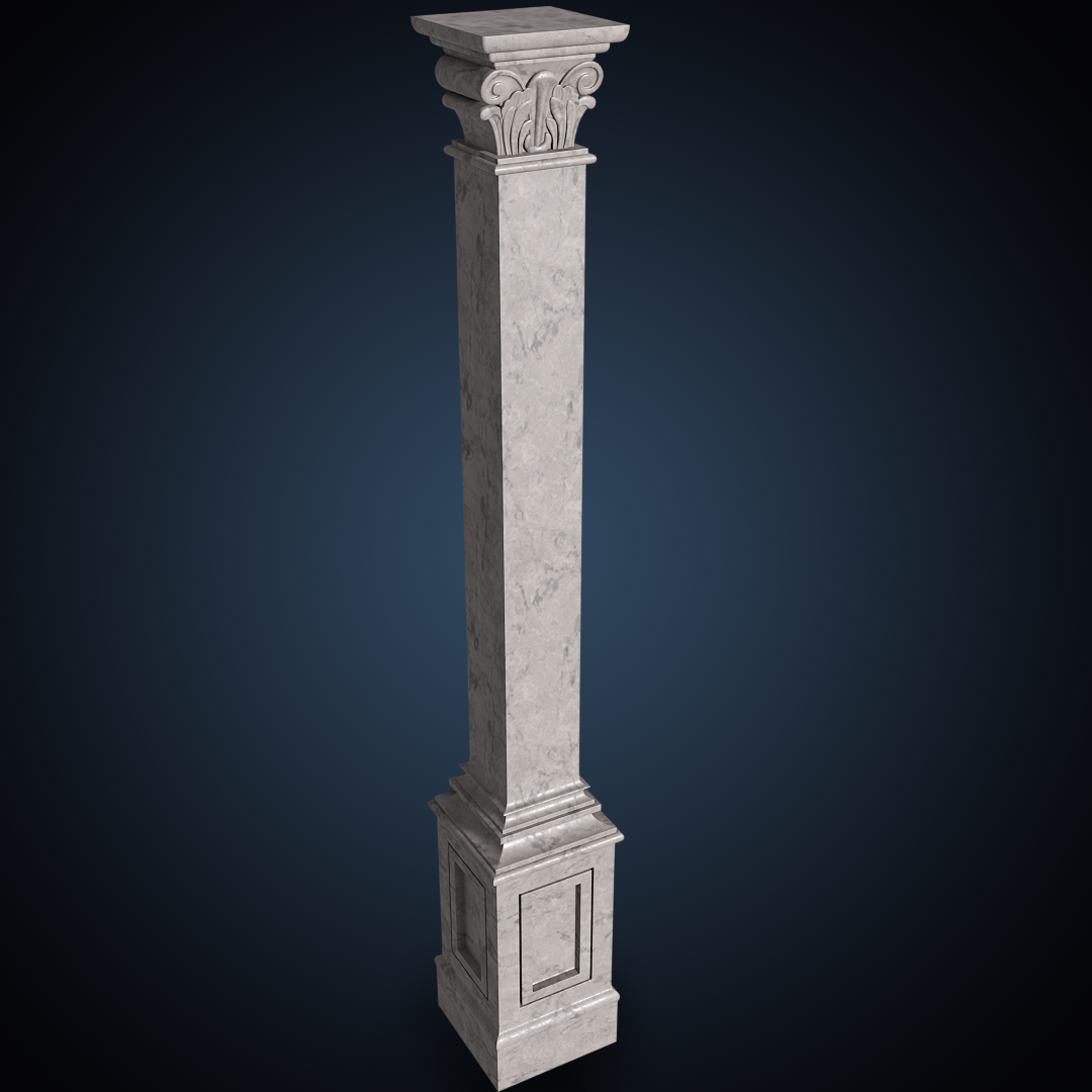 Tall Column | Architectural Structures models | BlenderKit