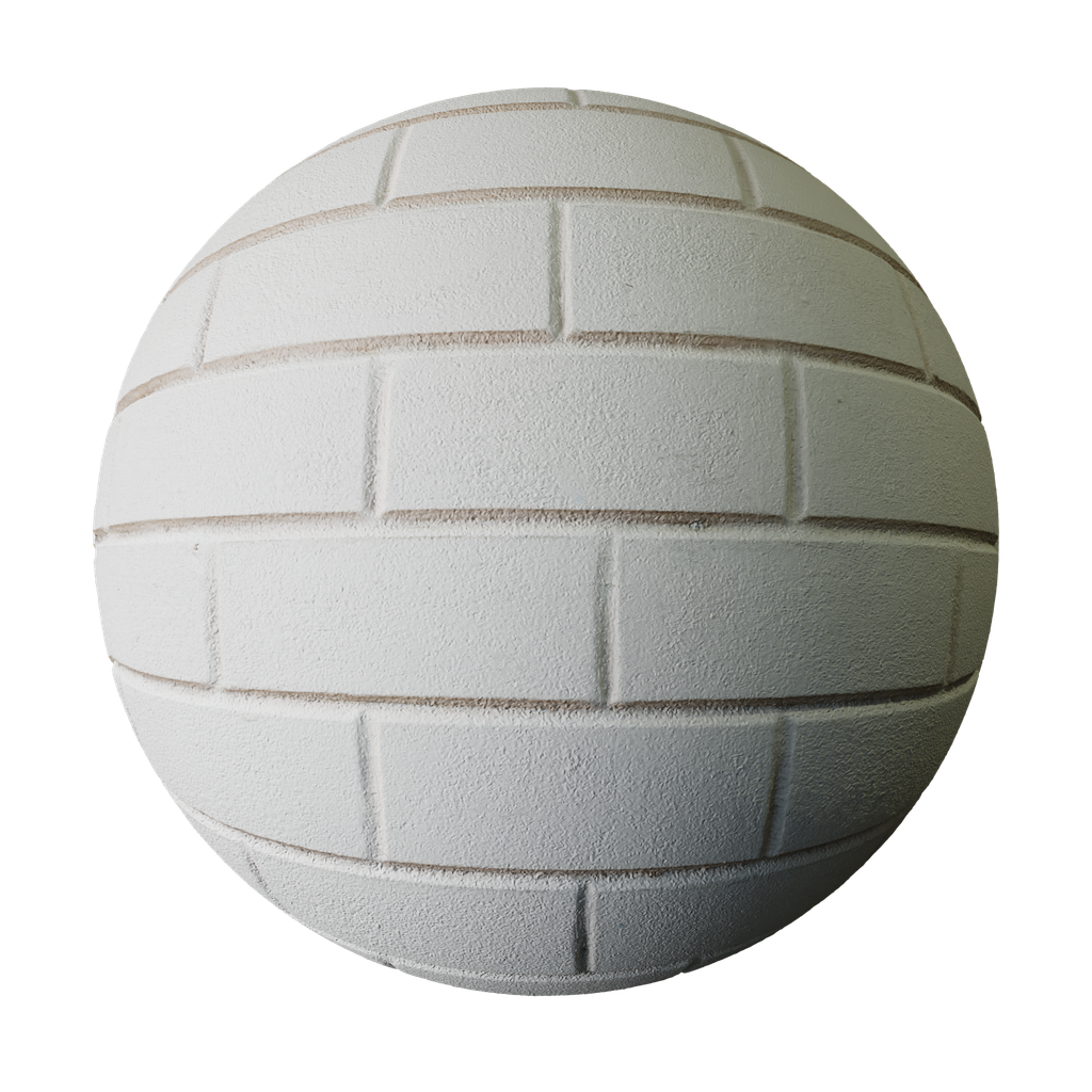 Painted White Brick Wall | FREE bricks materials | BlenderKit
