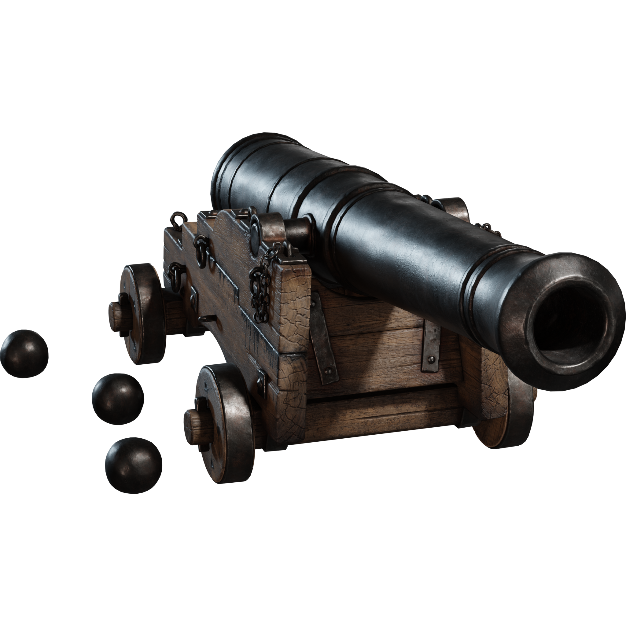 Cannon 01 | FREE Historical Weapons models | BlenderKit