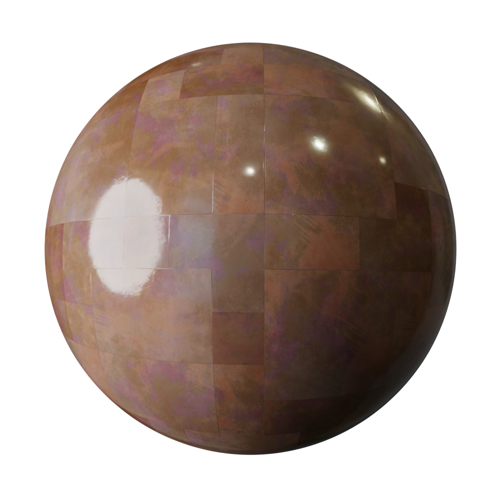 Stacked brown random tiles | FREE tiles materials | BlenderKit