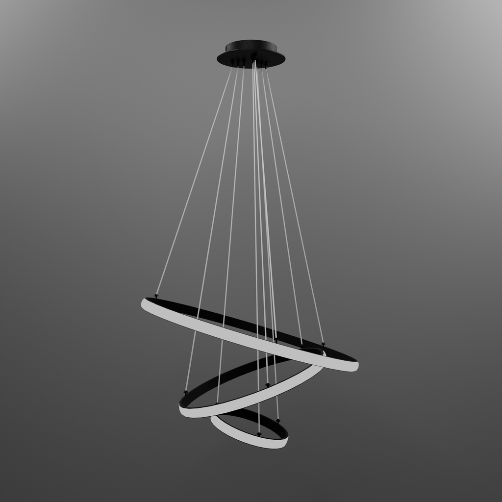 Dado 3 - Light LED Tiered Chandelier | FREE Ceiling Lights models ...