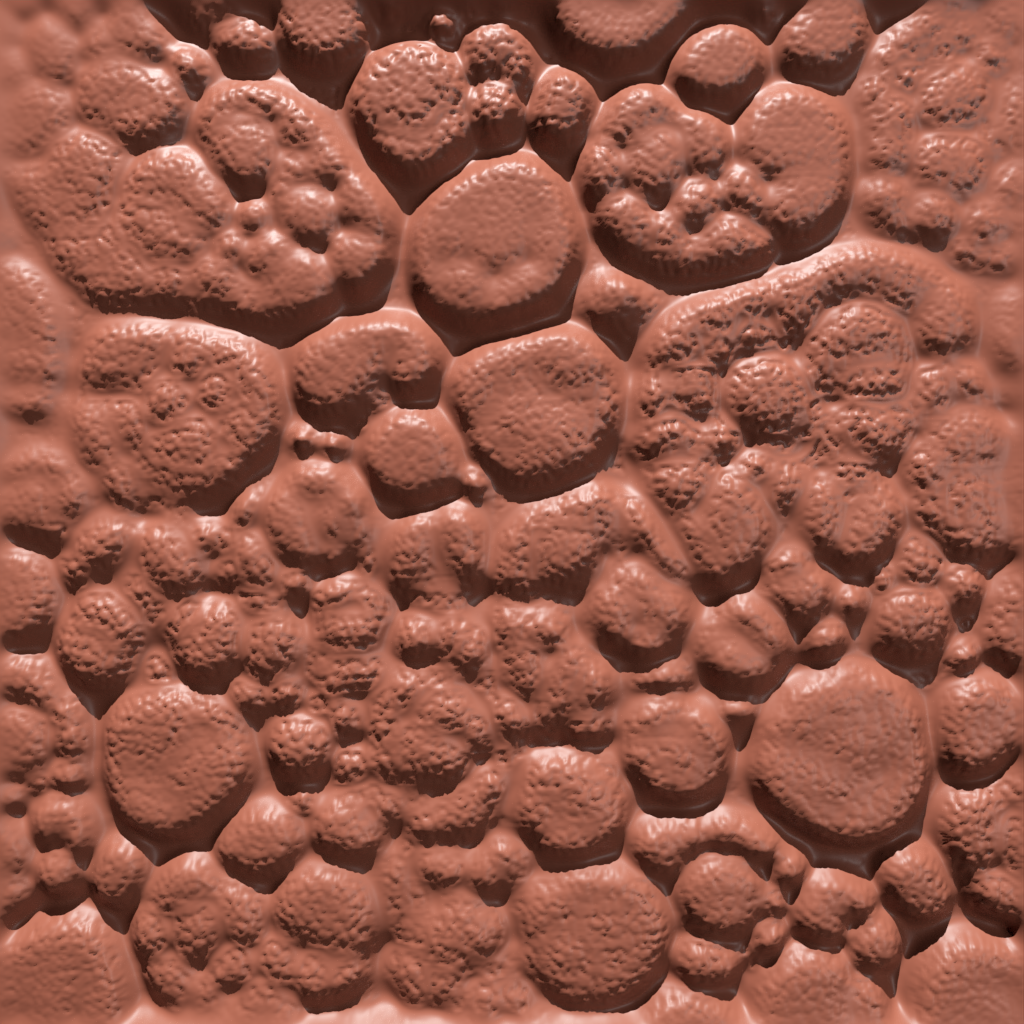 Dinosaur Scale Cluster | Scales brushes | BlenderKit