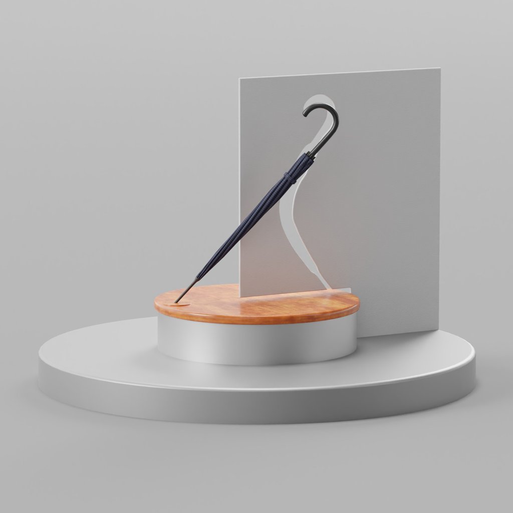 Hyperbolic slot umbrella | Miscellaneous models | BlenderKit