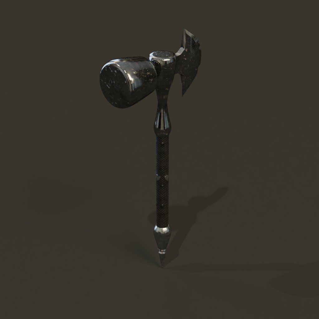 Battle hammer | FREE Historical Weapons models | BlenderKit