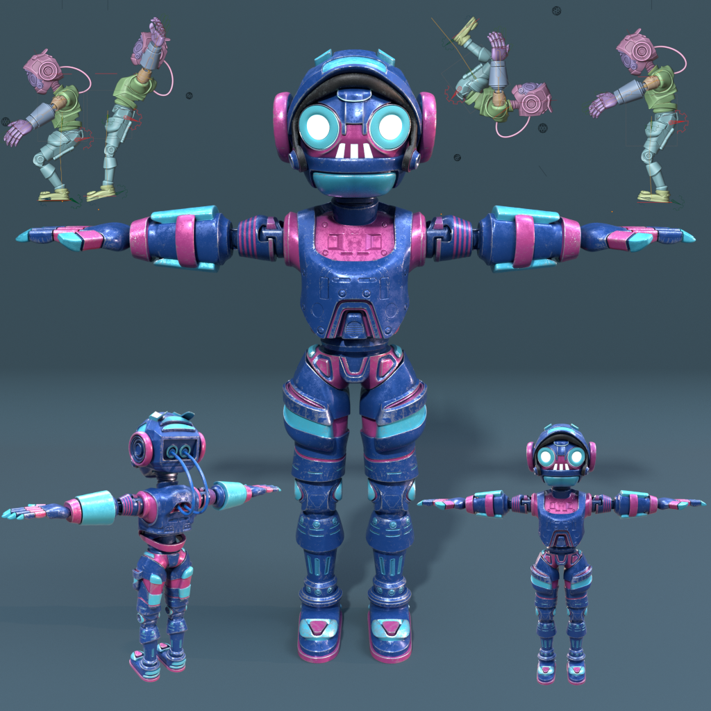 Cute Robot | FREE Robots Characters models | BlenderKit