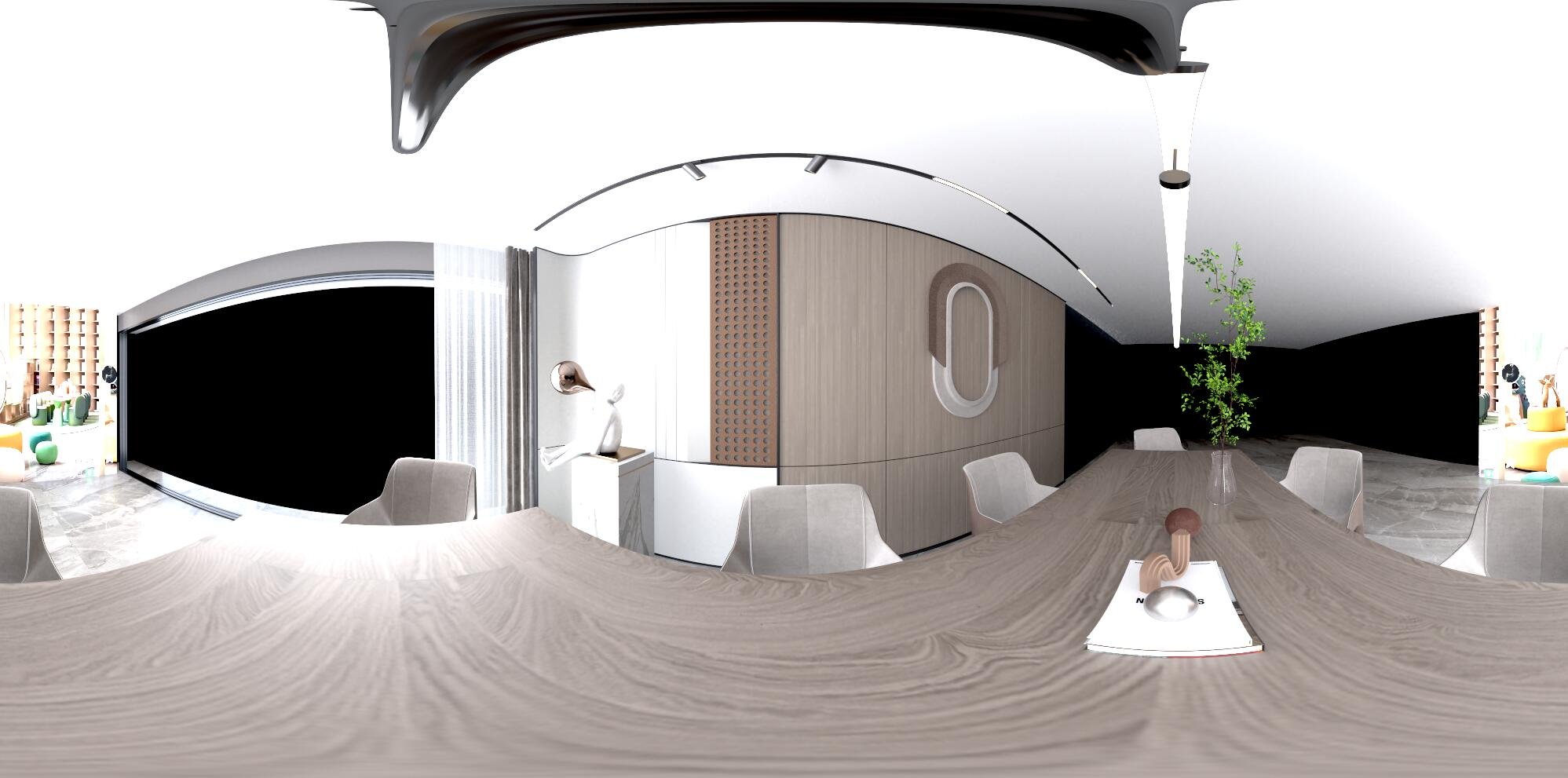 Dining room | FREE Interiors HDRis | BlenderKit