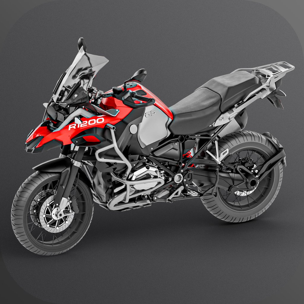 BMW R1200GS Motorcycle 3D Model | Race Motocycles 3D Models models ...