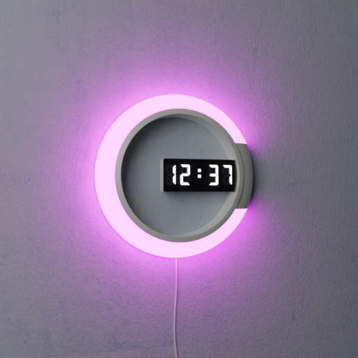 LED clock | Clocks models | BlenderKit